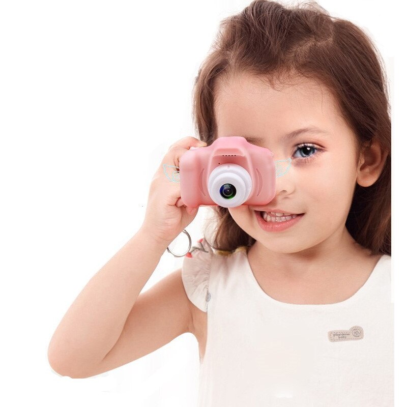 Camera foto digitala pentru copii, Dual camera, 1440/1080p, Roz - eMAG.ro