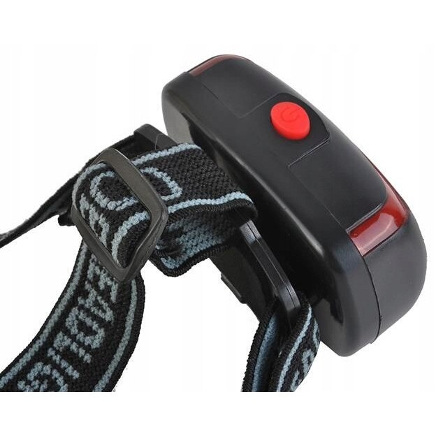 Lanterna de cap, LED, 3 moduri iluminare, 3W, Negru - eMAG.ro