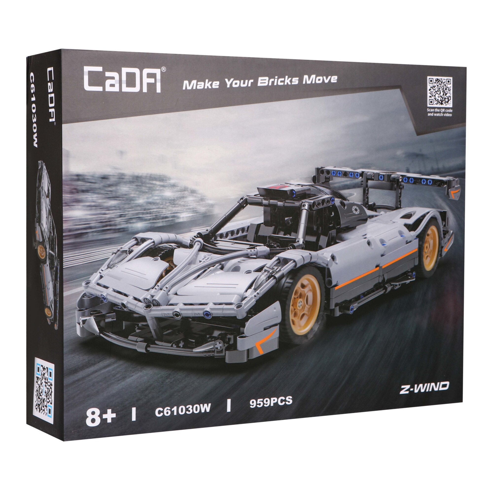 Set de construit masina, Cadfi, Plastic, Gri - eMAG.ro