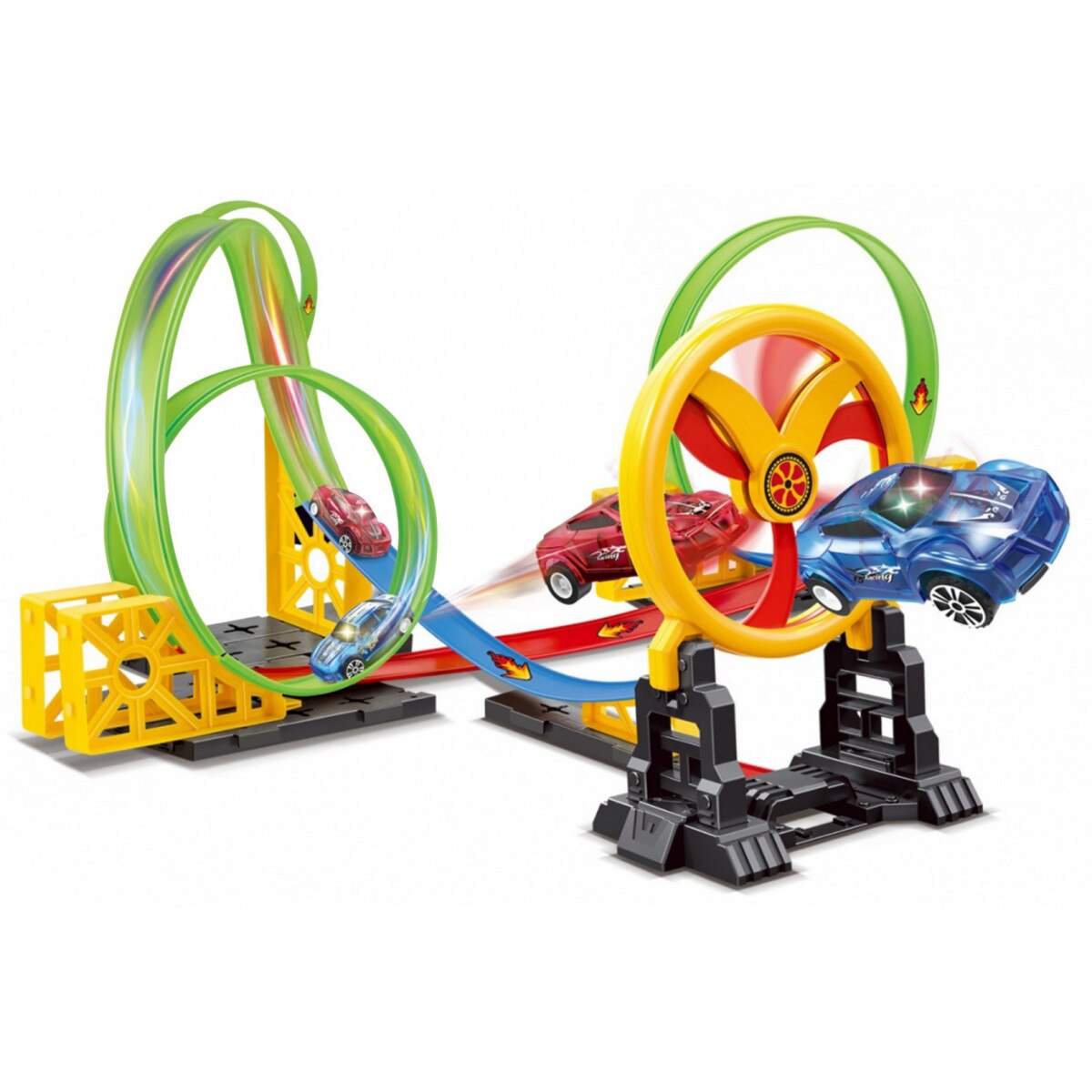 Pista de masini, DIY, Plastic, Multicolor - eMAG.ro