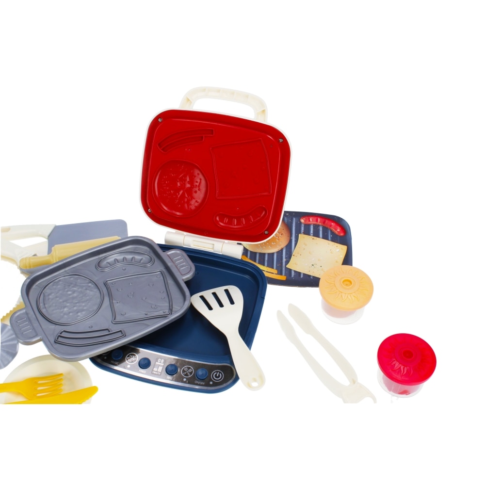 Set gratar copii, Plastic, Cu accesorii, 6 ani+, Multicolor - eMAG.ro