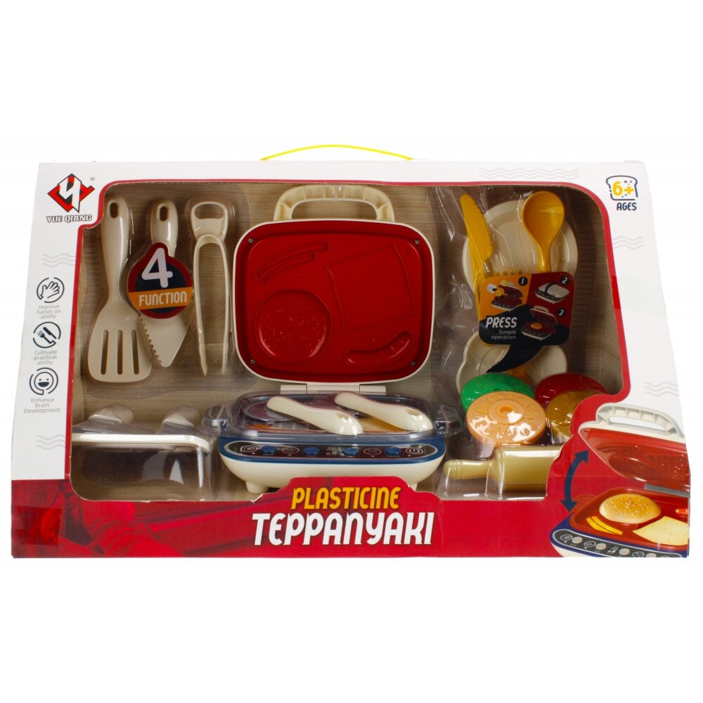 Set gratar copii, Plastic, Cu accesorii, 6 ani+, Multicolor - eMAG.ro