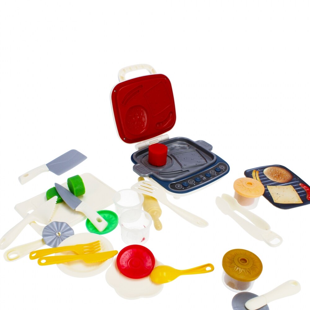 Set gratar copii, Plastic, Cu accesorii, 6 ani+, Multicolor - eMAG.ro