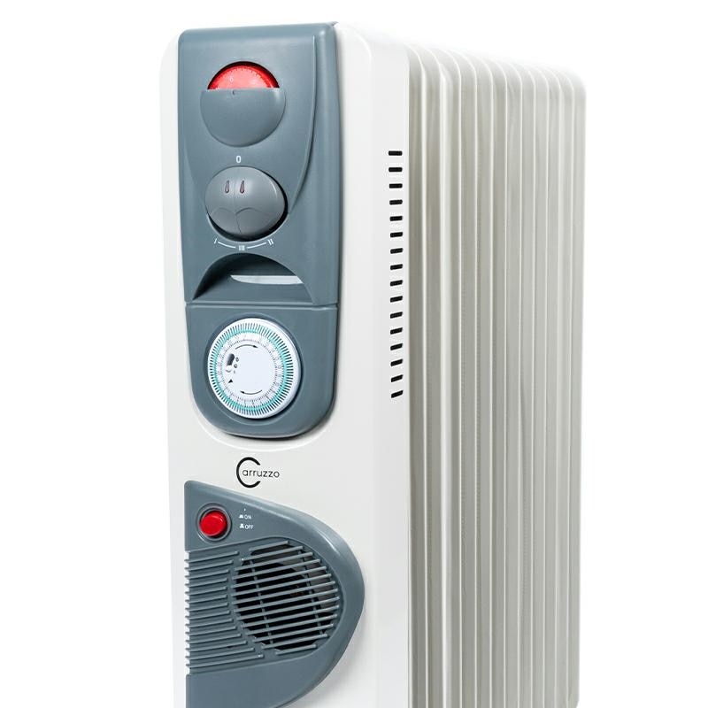 Calorifer electric, Carruzzo, 230V 50/60Hz, 400W, 55x23x63cm, Alb/Gri ...