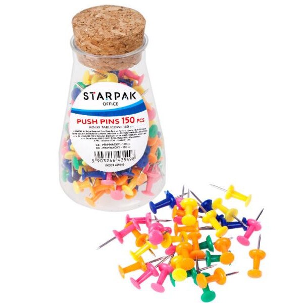 Set de pioneze Starpack, Multicolor, 150 buc - eMAG.ro