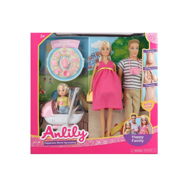 Set papusi Anlily, 30 cm, Multicolor, 3 ani+ - eMAG.ro