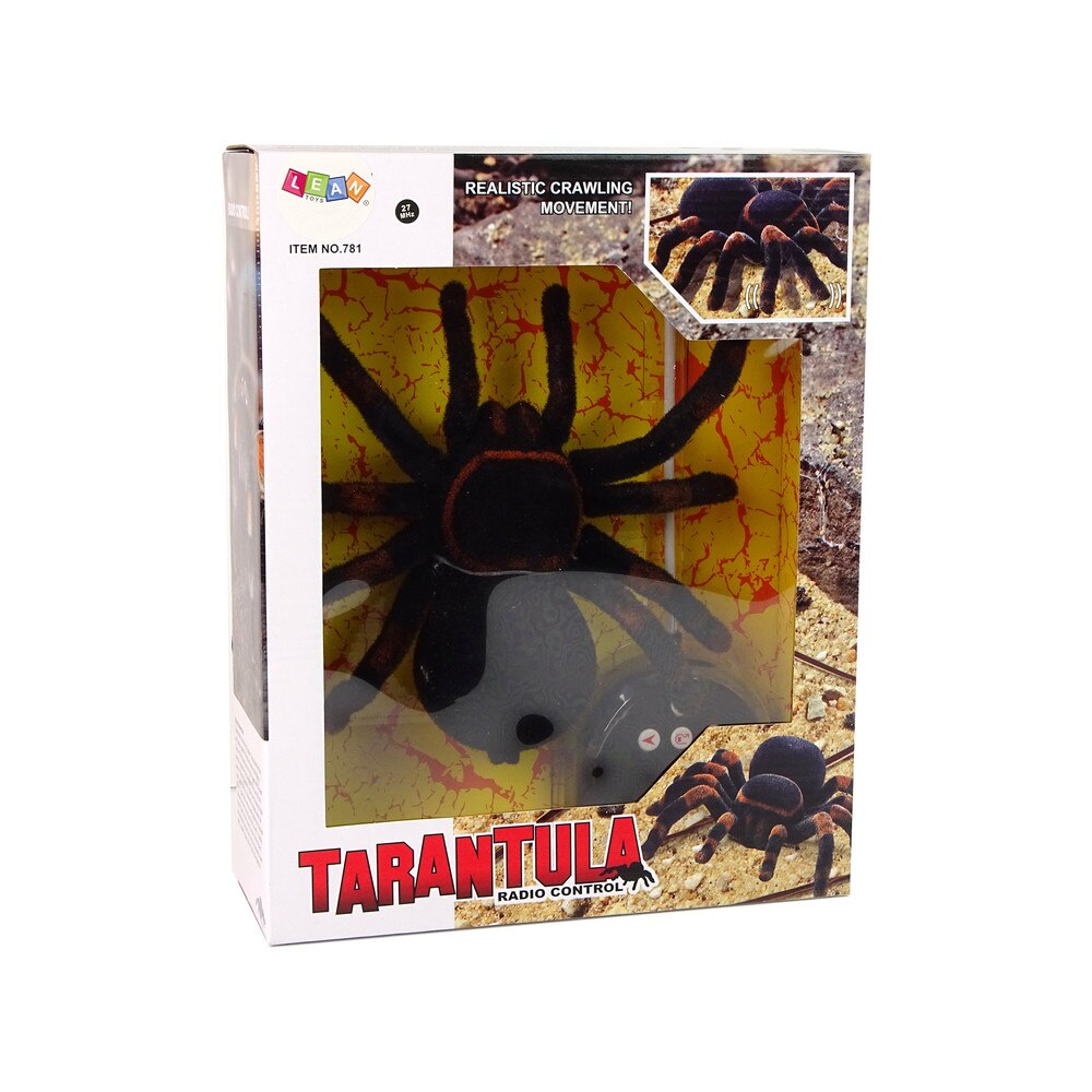 Tarantula de jucarie cu telecomanda, LEAN, Negru, Plastic, 8 ani+ - eMAG.ro