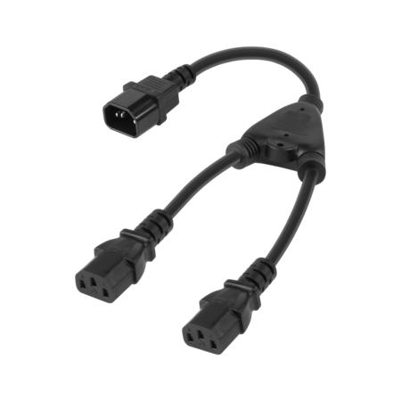 Splitter cablu, 2 mufe, Negru - eMAG.ro