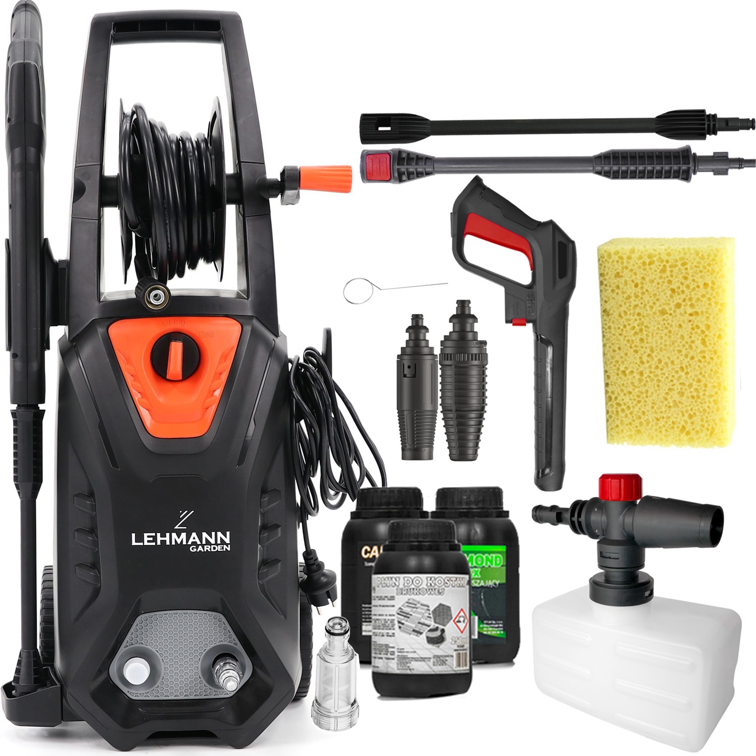 Водоструйка Lehmann Hudson Basic, Електрическо захранване, 1800 W, 145/ ...