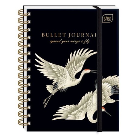 Agenda Bullet Journal, Interdruk, A5, 224 pagini, Negru - eMAG.ro
