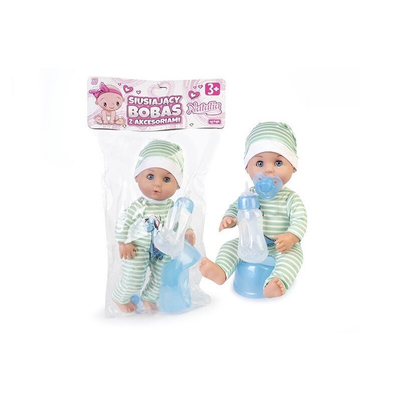 Papusa bebe Artyk, Natalia, Suzeta, Biberon, Olita, Multicolor - eMAG.ro