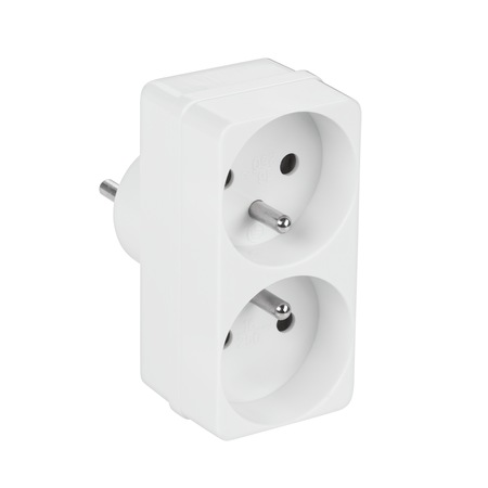 Splitter de retea 1 stecher / 2 prize - eMAG.ro