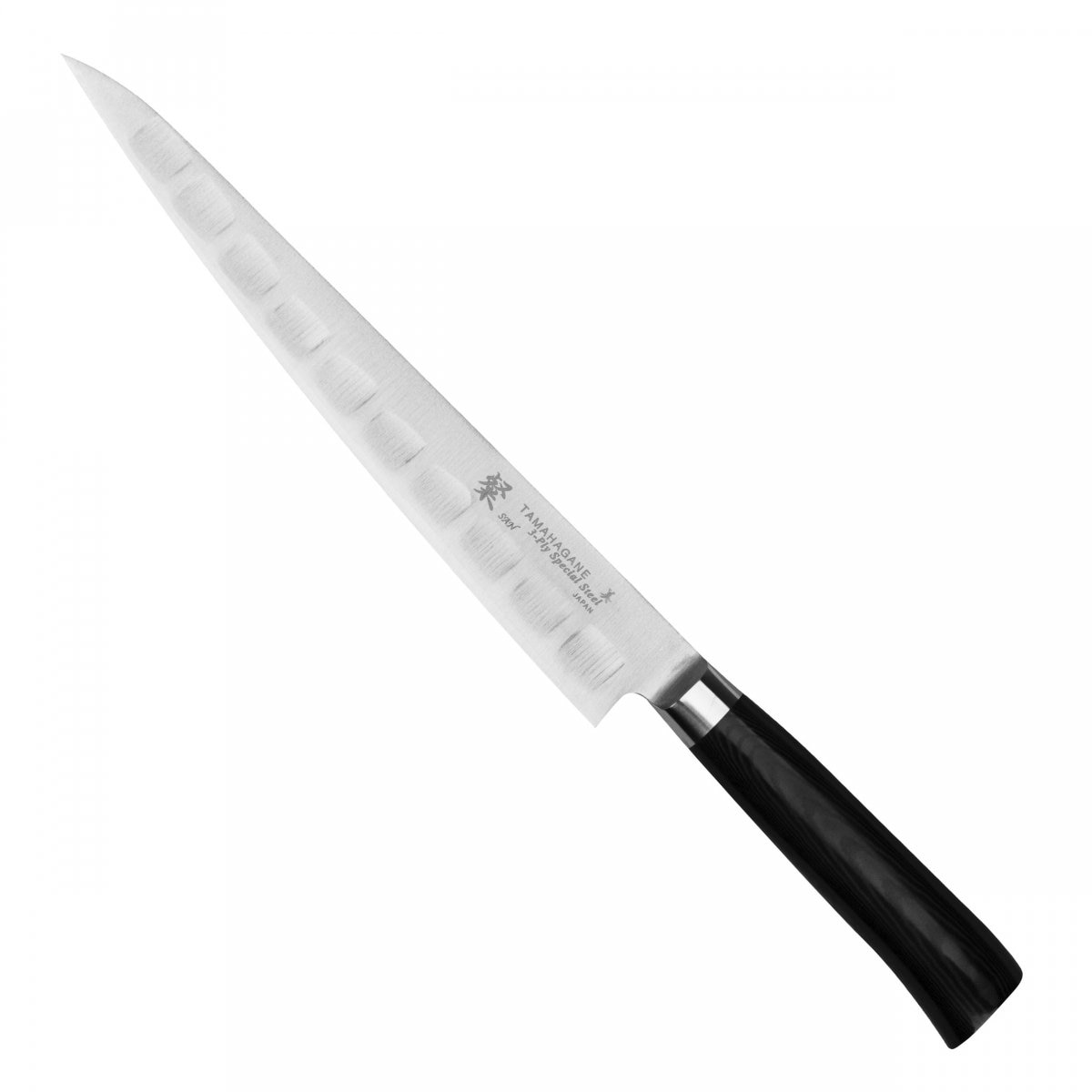 Cutit zimtat, Tamahagane, Inox, 24cm, Negru - eMAG.ro