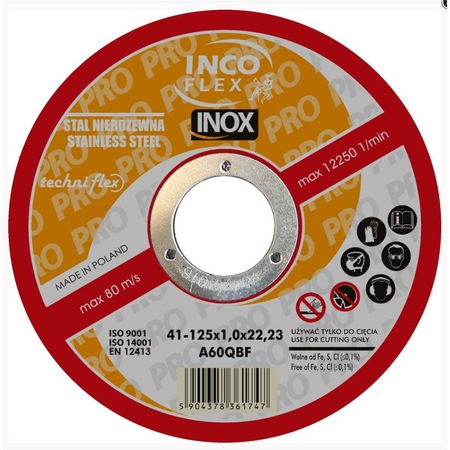 Panza disc flex, Techniflex, T1A,125x1.0x22 mm - eMAG.ro