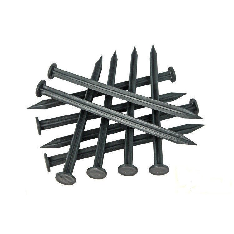 Set 10 bucati de cuie pentru fixare, UN, Negru, 25 cm - eMAG.ro
