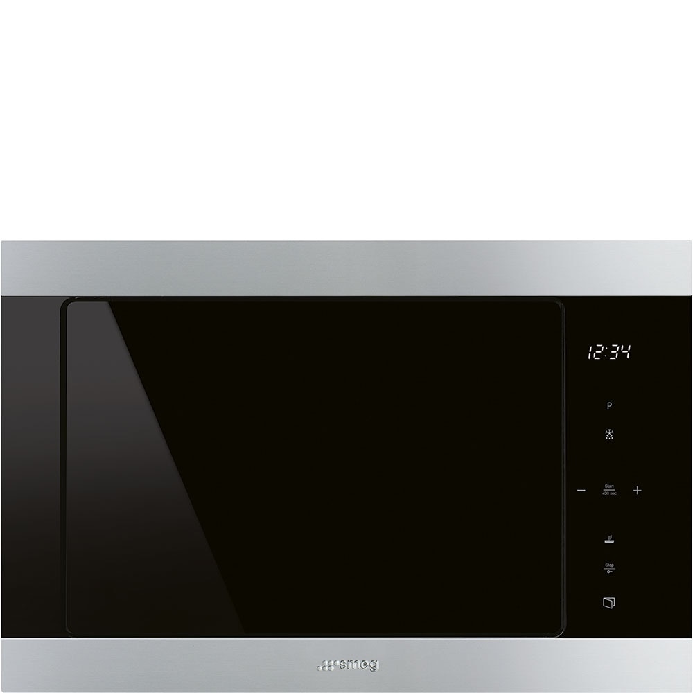 Cuptor cu microunde, Smeg, 900 W, 25 L, Gri/negru - eMAG.ro