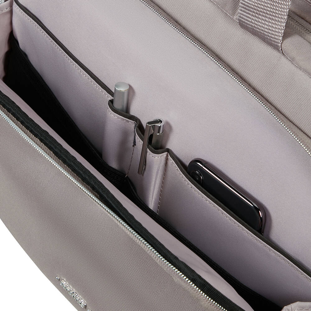 Geanta laptop, Samsonite, Poliester, 15.6 inch, Gri - eMAG.ro