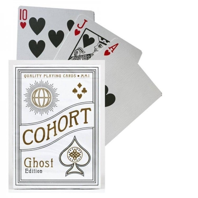 Carti de joc Cohort Ghost Edition, Ellusionist, 54 de carti, 63.5x88.9 ...