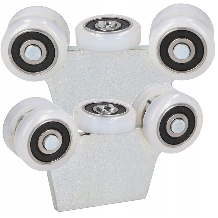 Set 2 roti pentru usi glisante, Kotarbau, Otel/Poliamida, Rola 25 mm ...