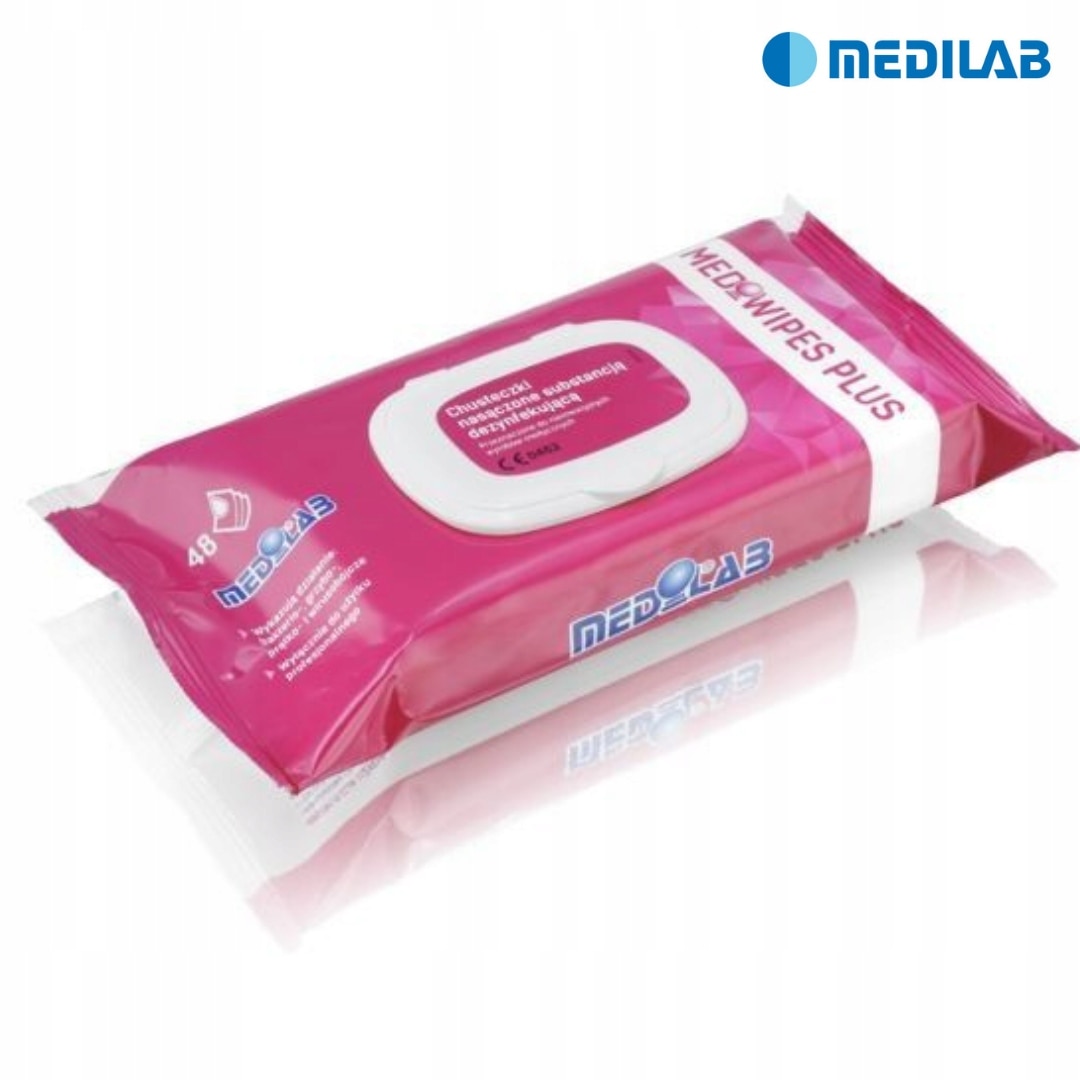 Дезинфекциращи мокри кърпички за повърхности, Medilab, 48 бр - eMAG.bg
