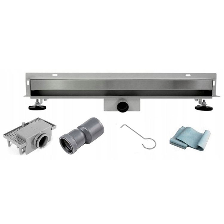 Rigola dus faiantabila / cu gratar 2in1 cu scurgere in perete, integral ...