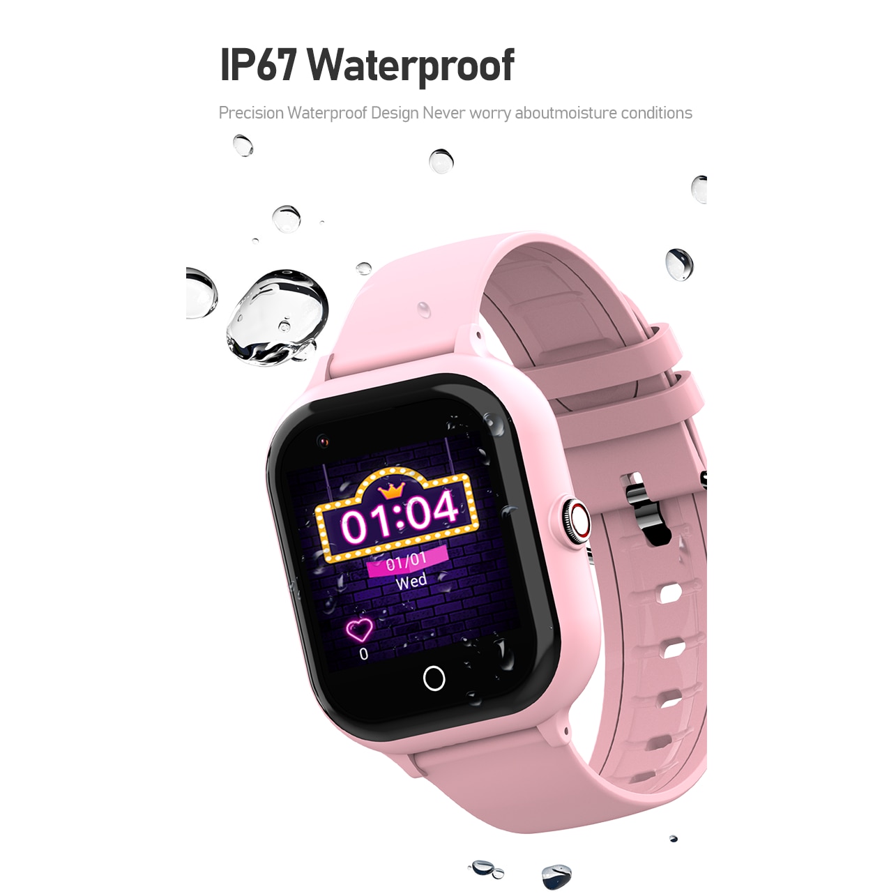 Ceas Smartwatch Copii, Localizare prin GPS, Camera Frontala, Buton SOS ...