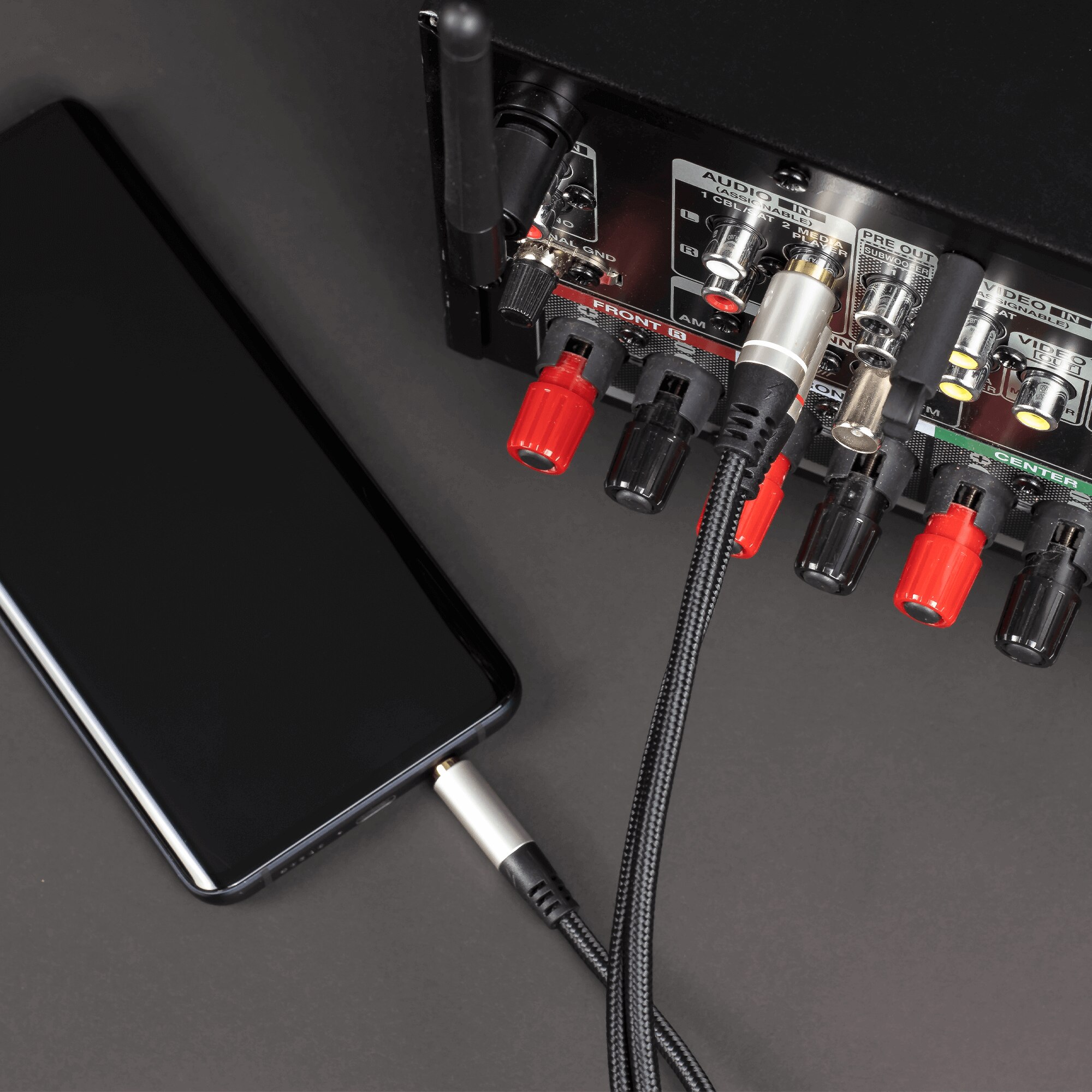 Аудио кабел Mini Jack 3,5 mm към 2 RCA чинч 2RCA Стерео Reagle 2M - eMAG.bg