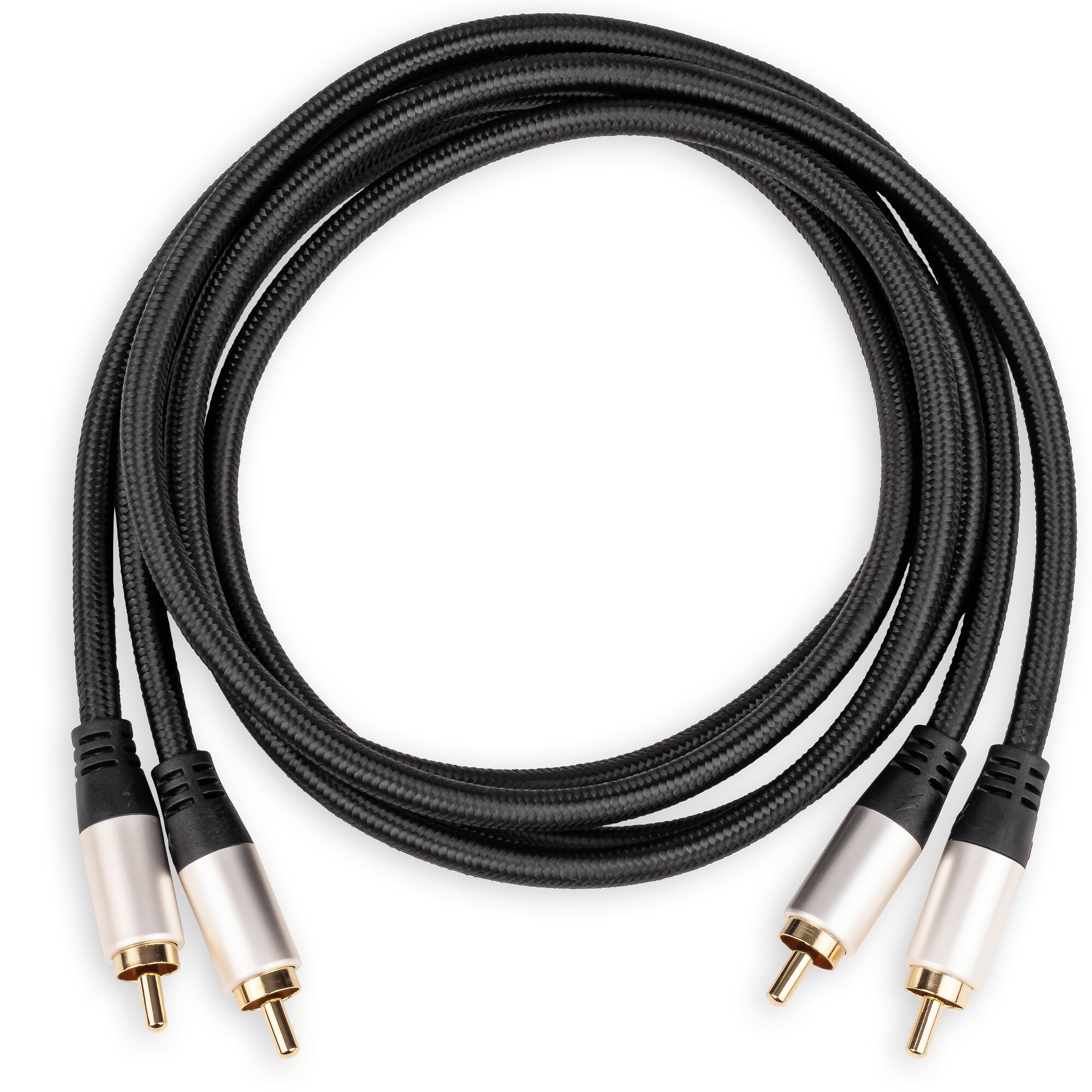 Cablu Audio 2 RCA tata la 2 RCA tata 2M Reagle Cinch Audio Stereo PRO ...