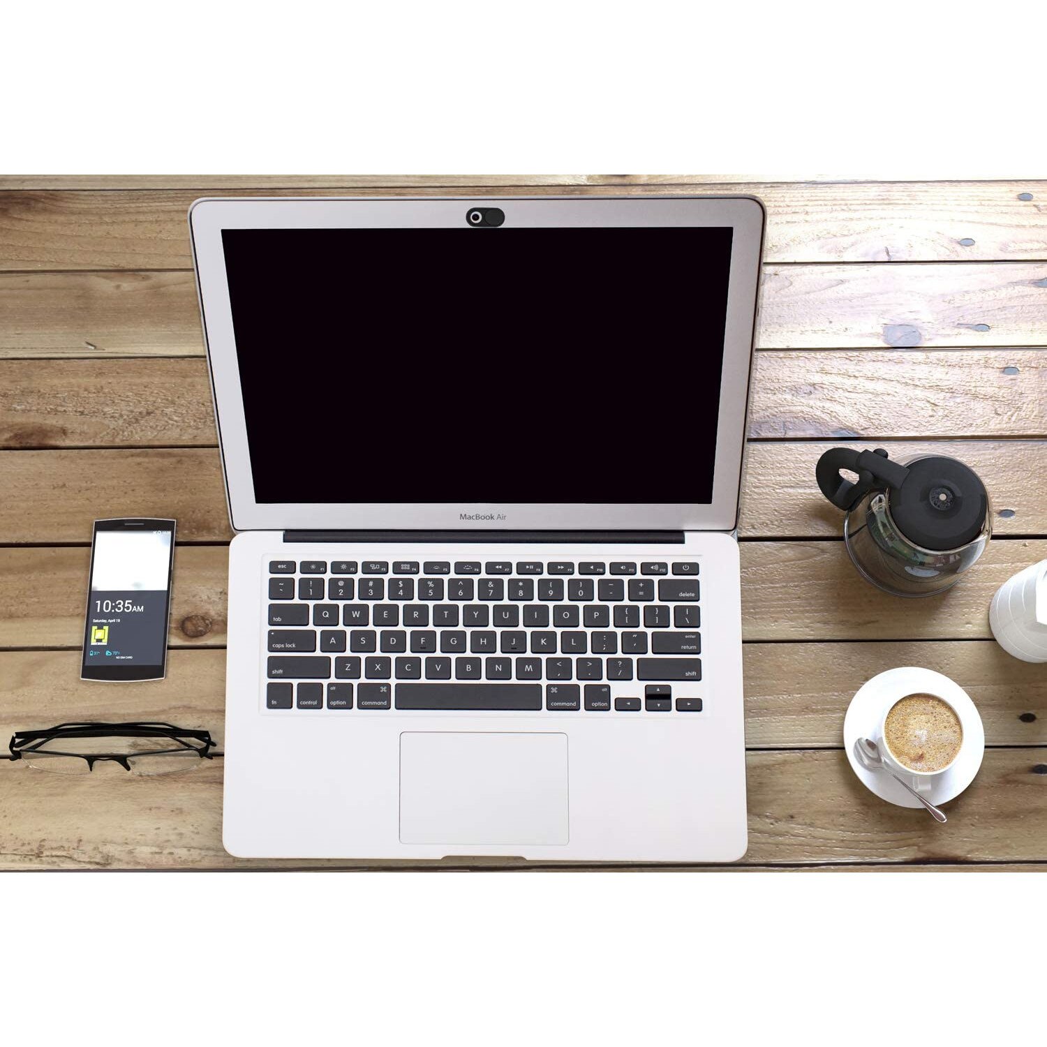 Set 4 capace pentru camera web, Plastic, Negru - eMAG.ro