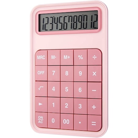 Calculator de birou, Functie standard, 12 cifre, Roz - eMAG.ro