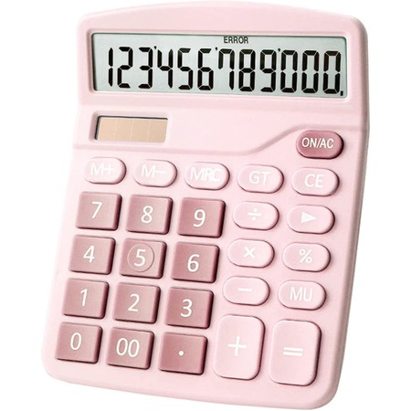 Calculator de birou, Functie standard, 12 cifre, Roz - eMAG.ro