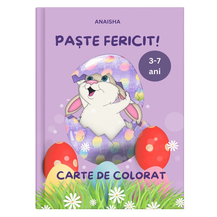 Carte de colorat pentru copii, A4, Paste fericit!, Anaisha - eMAG.ro