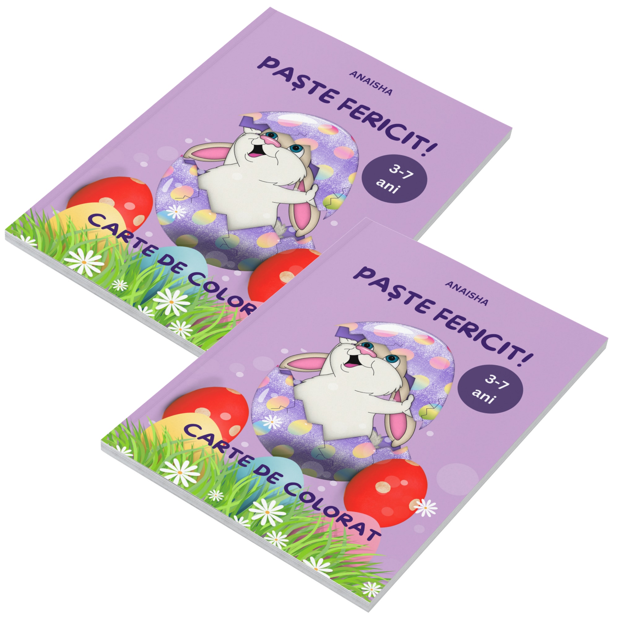 Carte de colorat pentru copii, A4, Paste fericit!, Anaisha - eMAG.ro