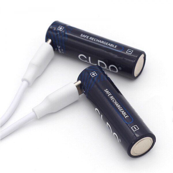 Baterii USB AAA 1.6 V reincarcabile 500 mWh, CLDP, Zi-Ni, cablu de ...