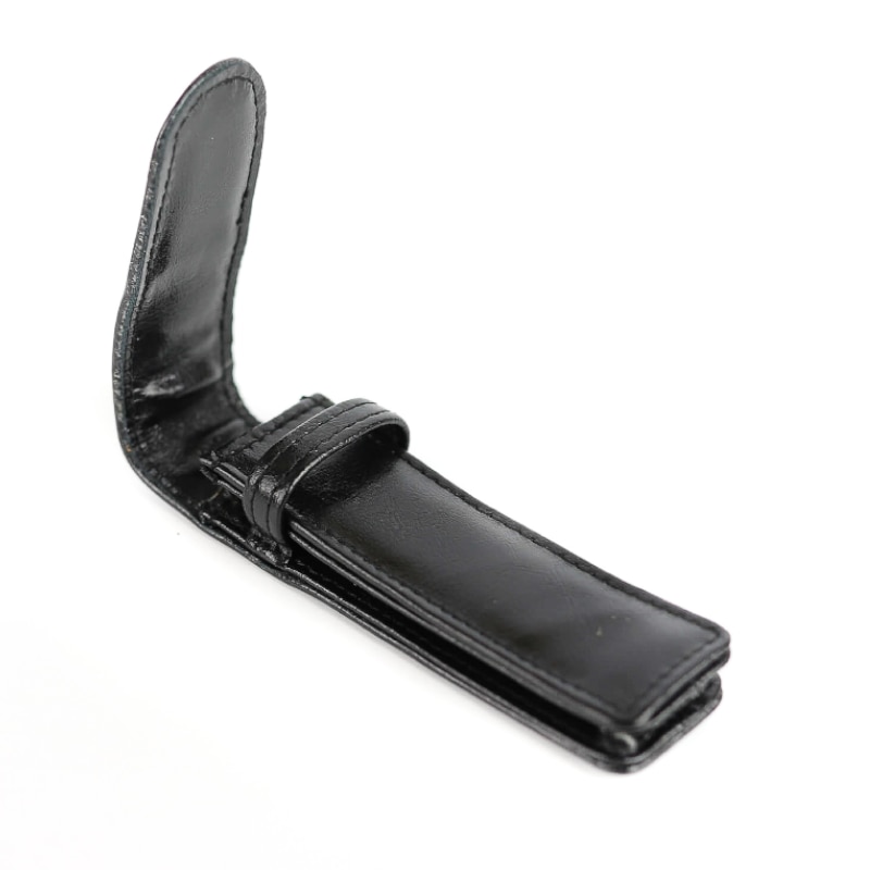 Etui pixuri, Franczesko, Piele naturala, Capacitate 2pixuri, Negru ...