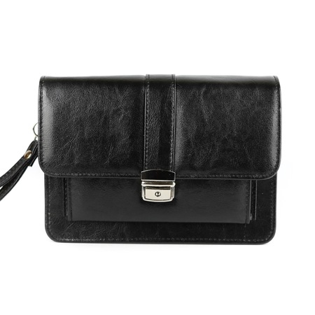 Plic husa documente barbati, Franczesko, Piele naturala, Negru - eMAG.ro