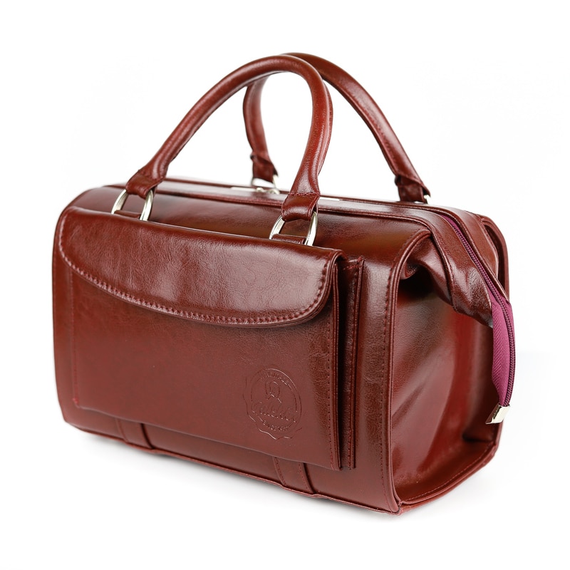 Geanta mare de doctor, Franczesko, Piele naturala, 30.5 x 20 x 16cm ...