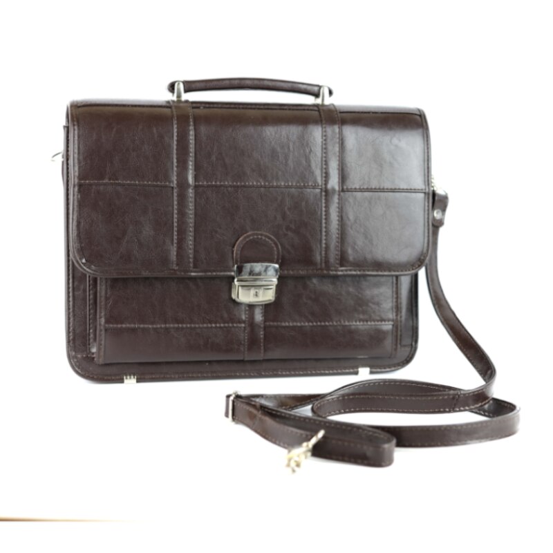 Servieta, Franczesko, Piele naturala, A4, Maro - eMAG.ro