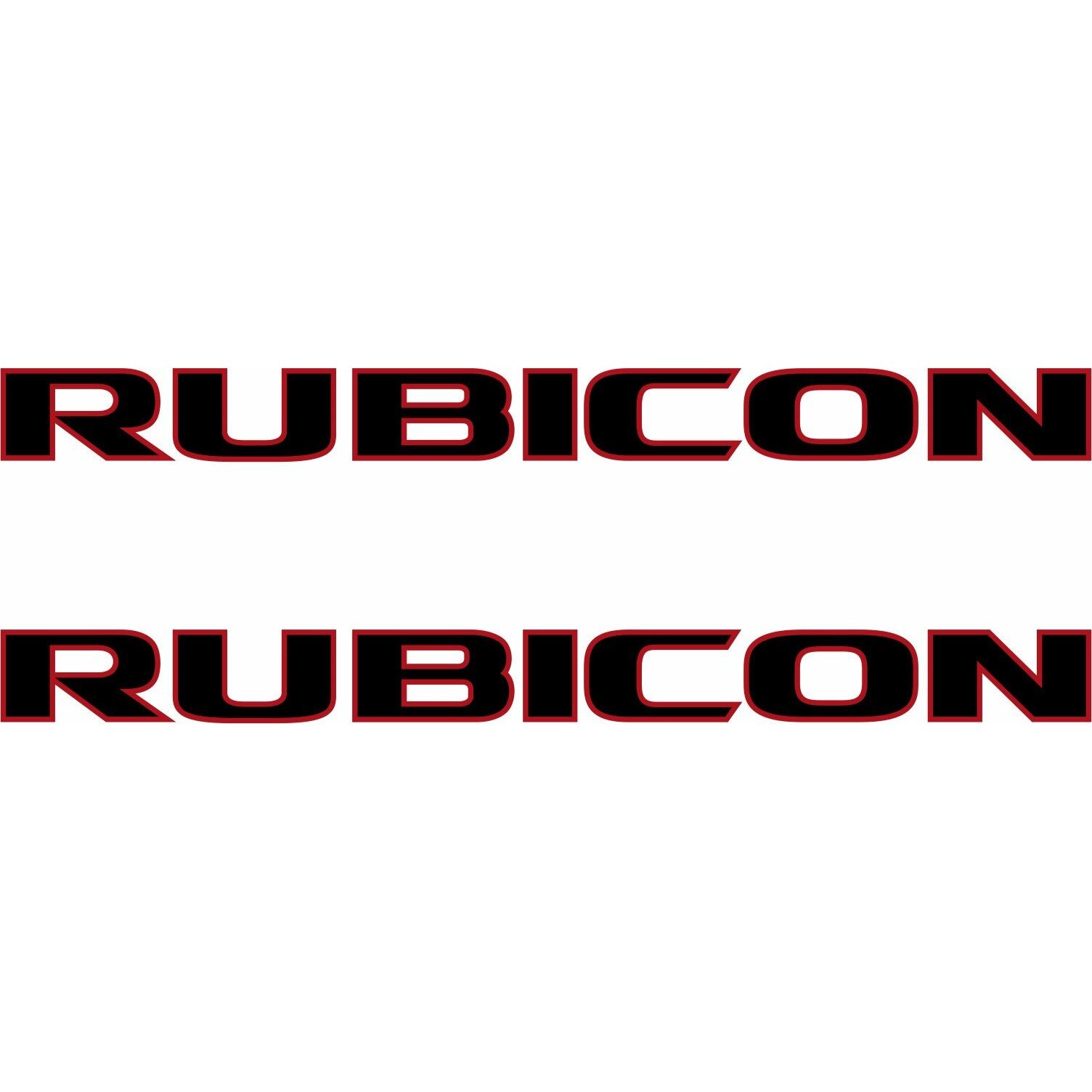 Set stickere auto CarStickers.pl pentru Jeep Wrangler, Rubicon, Negru ...