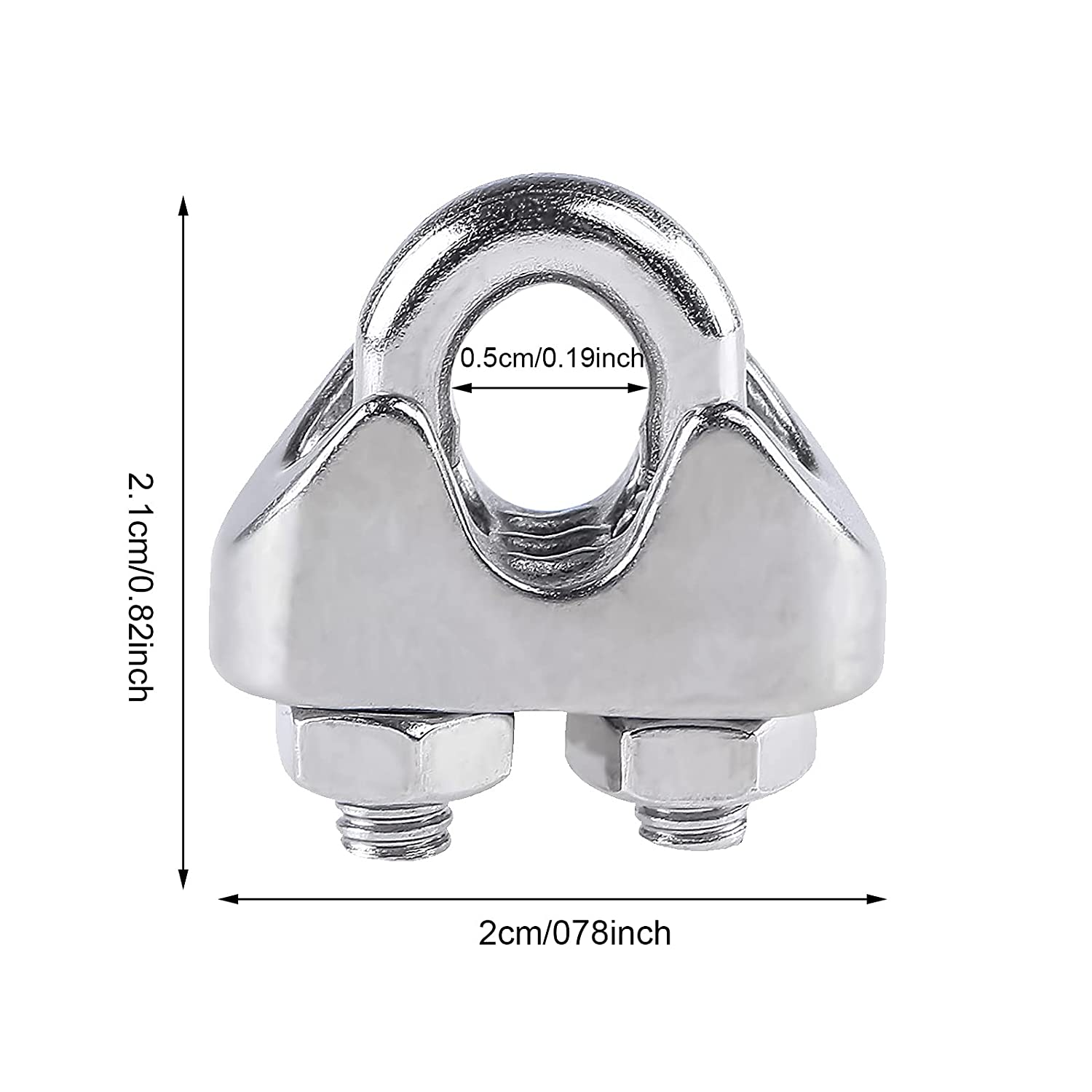 Set 12 legaturi cablu, Inox, 2.1 x 2 cm, Argintiu - eMAG.ro