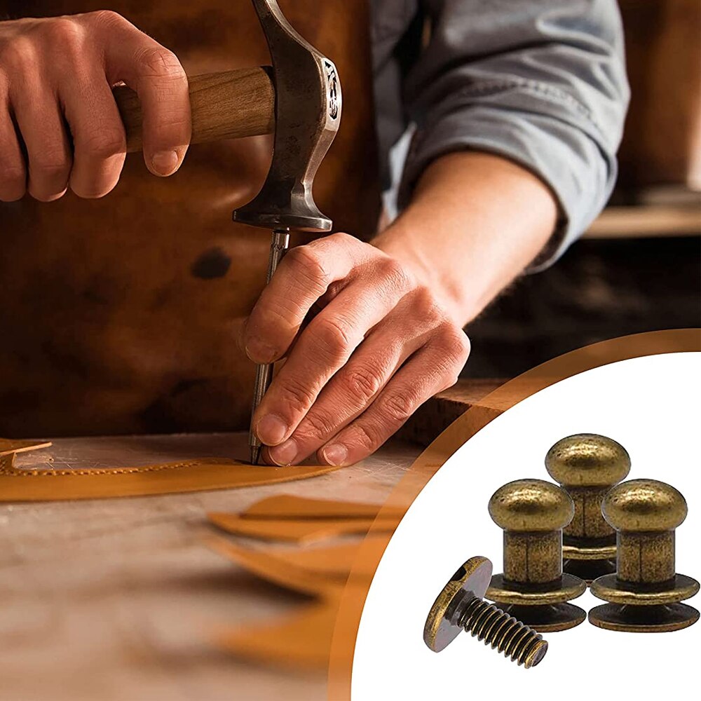 Set 25 nituri, 6 x 8 mm, Bronz - eMAG.ro