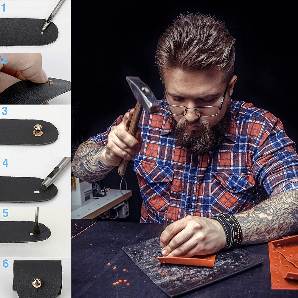 Set 25 nituri, 6 x 8 mm, Bronz - eMAG.ro