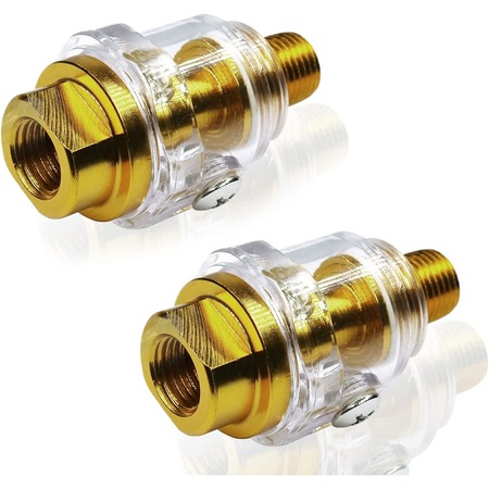 Set 2 supape compresor, Metal, 1/4", Auriu - eMAG.ro