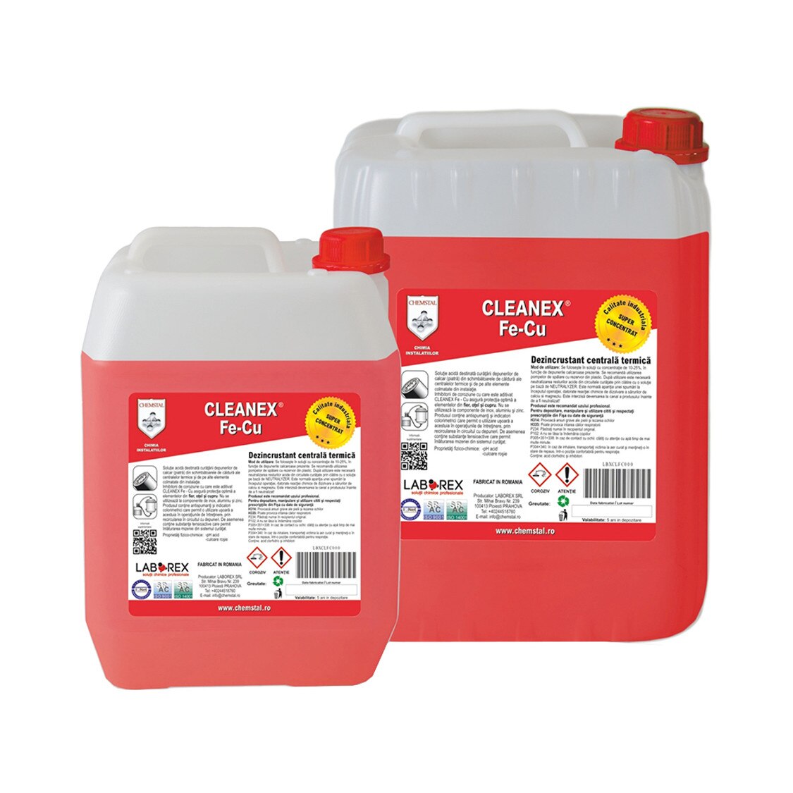 Dezincrustant pentru centrale termice Chemstal CLEANEX Fe Cu 10 kg ...
