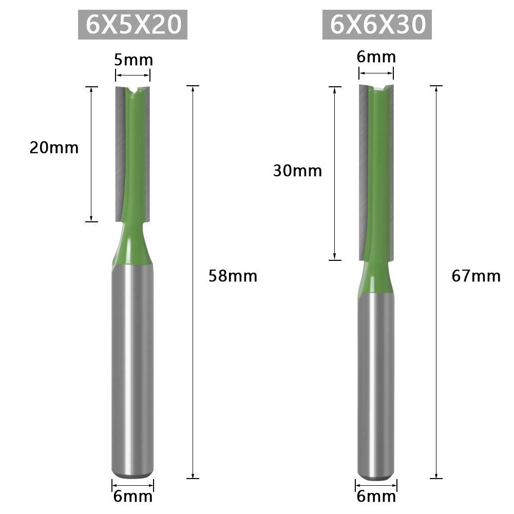 Set 7 capete pentru freza electrica, Otel, Argintiu/Verde - eMAG.ro