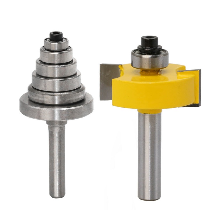 Freza cu tija, Metal, Adancimi multiple, Argintiu/Galben - eMAG.ro