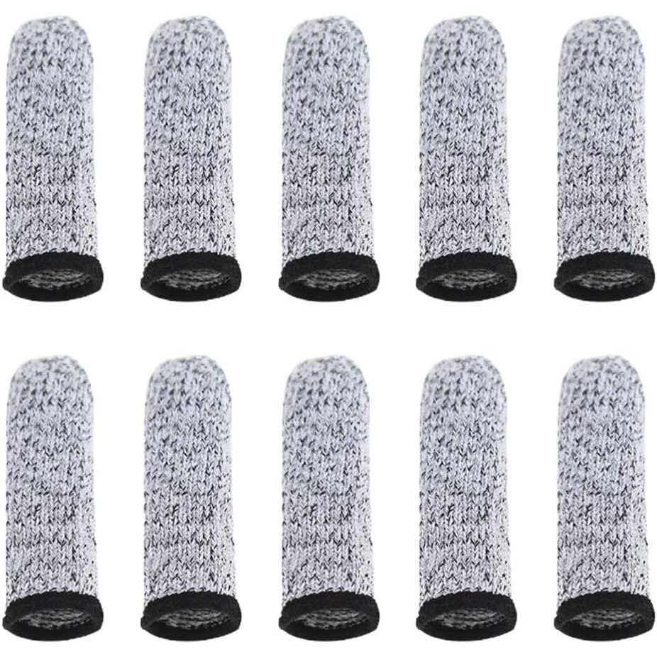 Set 10 aparatoare pentru degete, Material textil, Gri - eMAG.ro