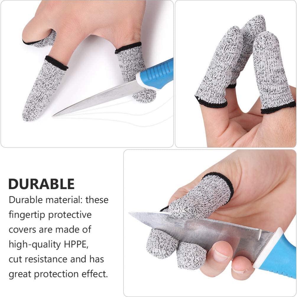 Set 10 aparatoare pentru degete, Material textil, Gri - eMAG.ro