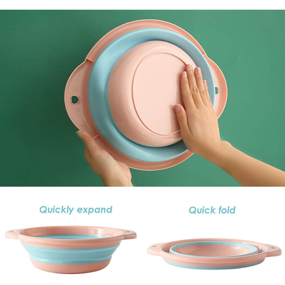 Lavoar multifunctional, plastic, pliabil, portabil, de perete/calatorii ...