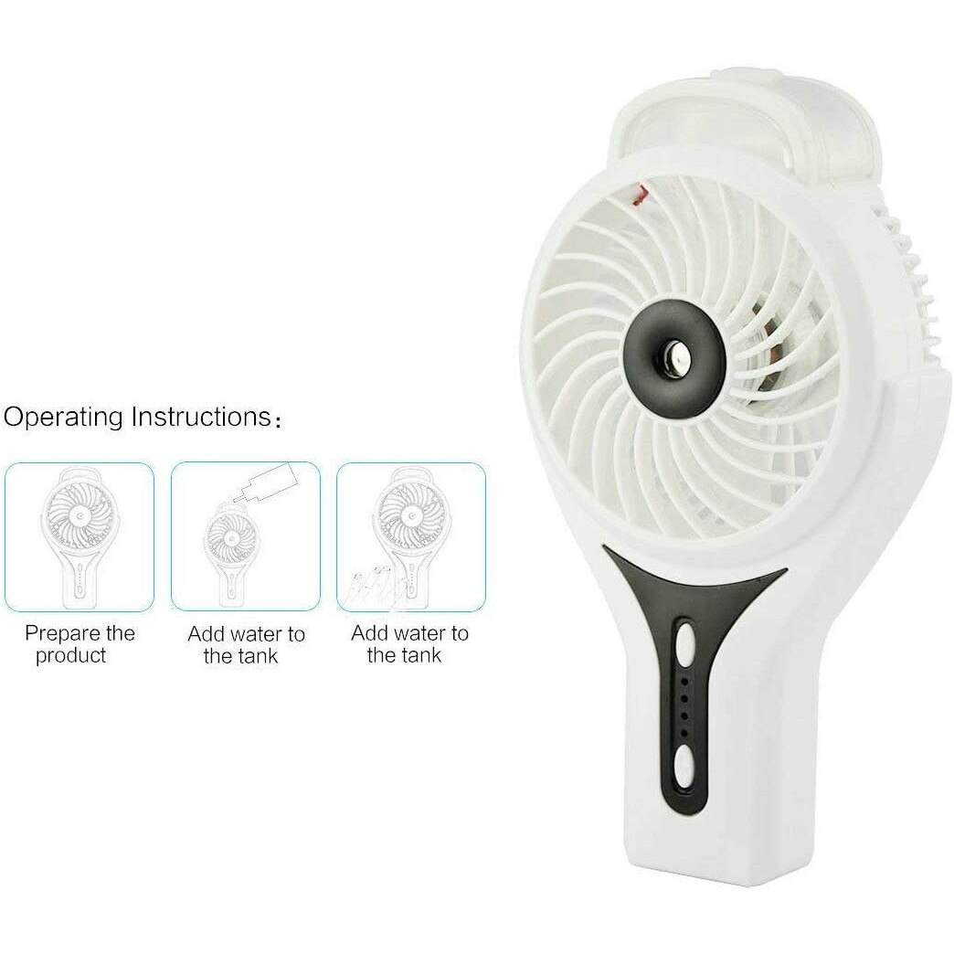 Mini ventilator portabil, USB, Alb - eMAG.ro